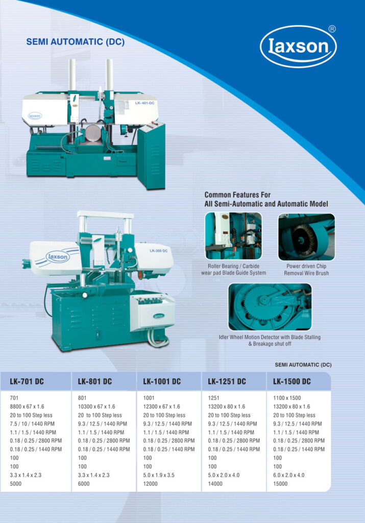 LAXMAN KADVA & SONS (P) LTD- Bandsaw Machine Manufacturer